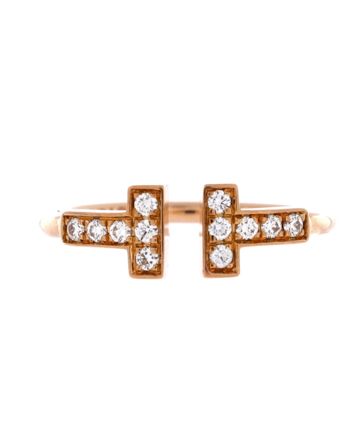 Click here for Pre-Owned Tiffany & Co T Wire Ring - 18k rose gold prices