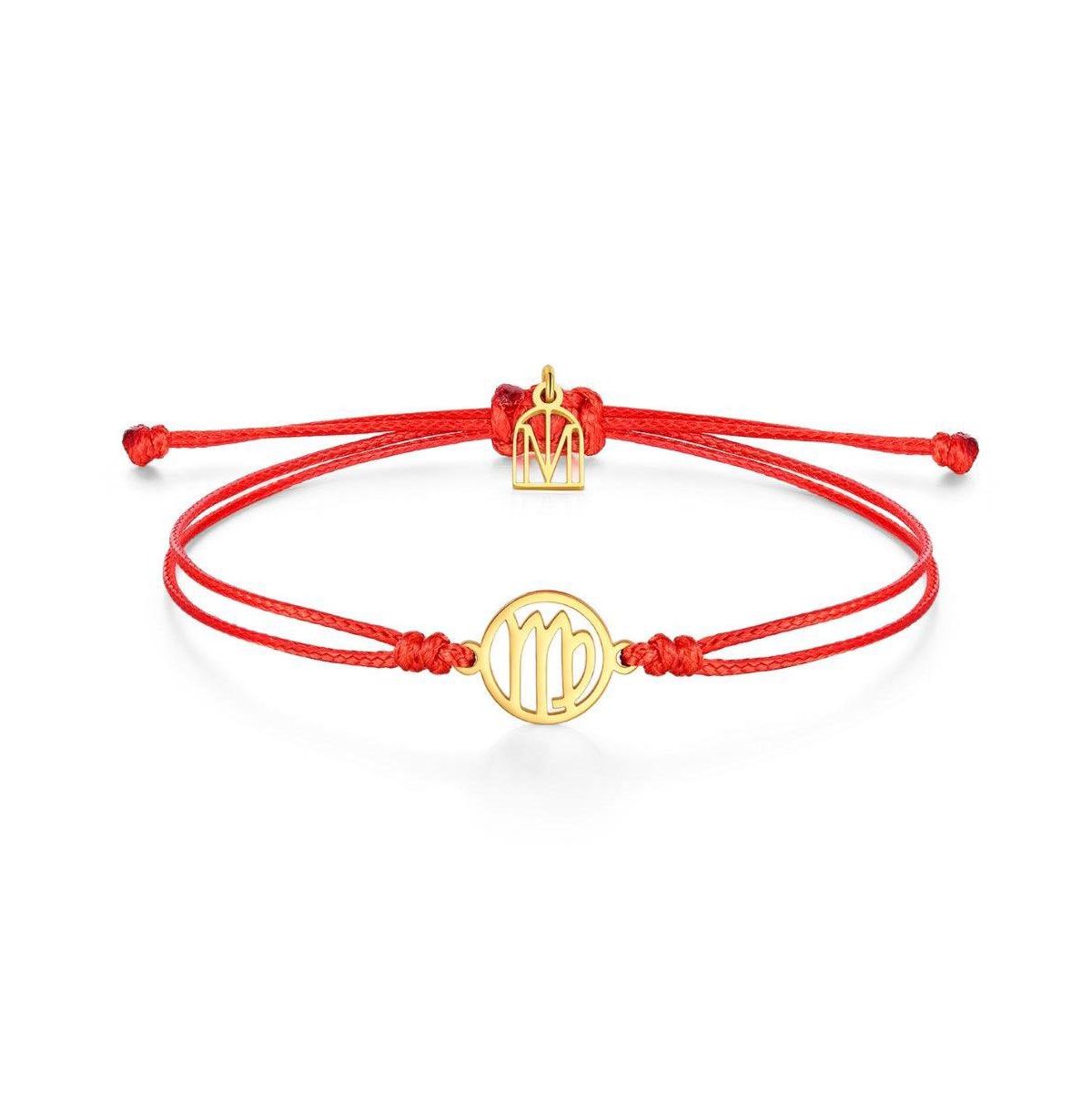 Click here for Mantra Zodiac Thread Bracelet - Virgo - yellow gol... prices