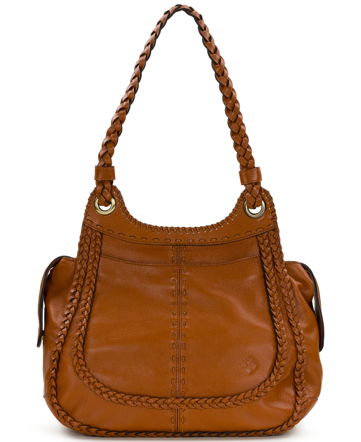 Click here for Patricia Nash Adria Large Rugged Natural Satchel H... prices