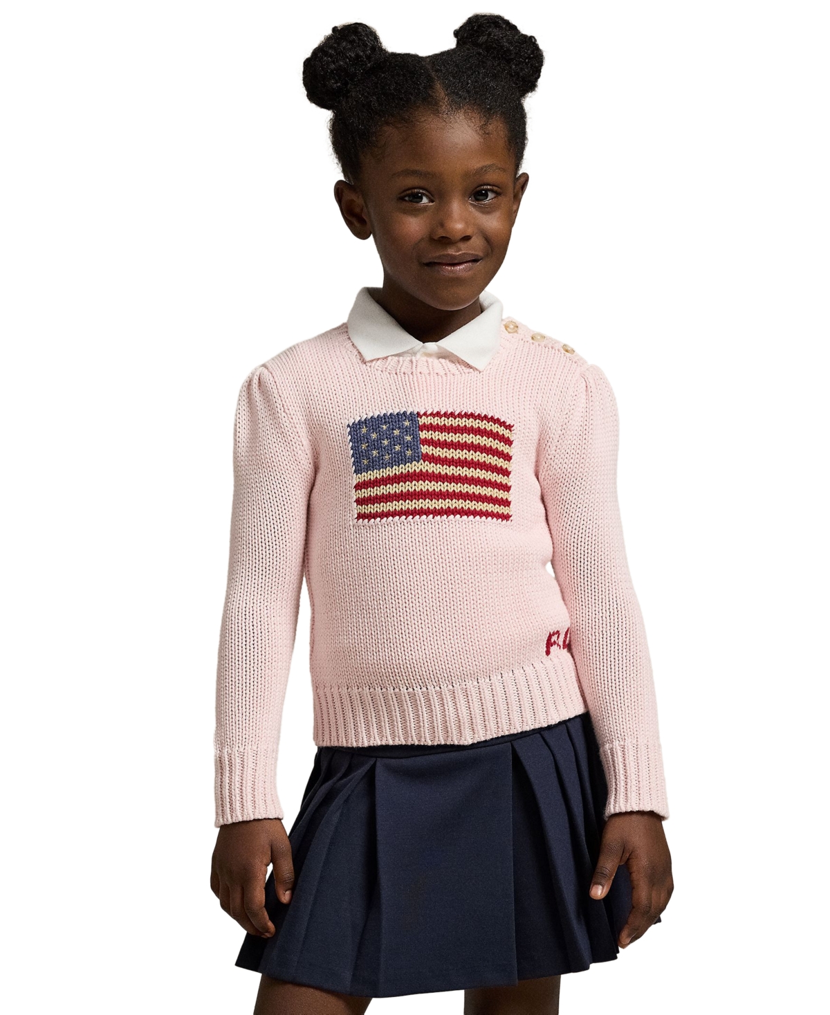 Click here for Polo Ralph Lauren Toddler and Little Girls Flag Cr... prices