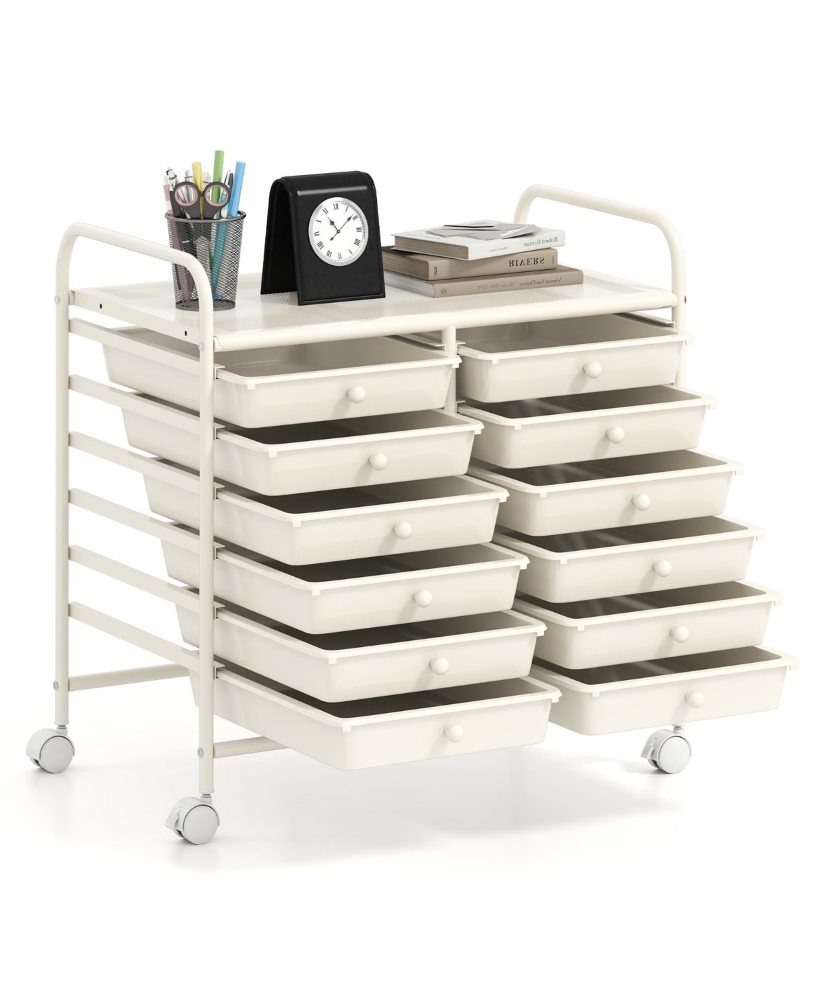 Click here for Mecale 12-Drawer Steel Frame Rolling Storage Cart... prices