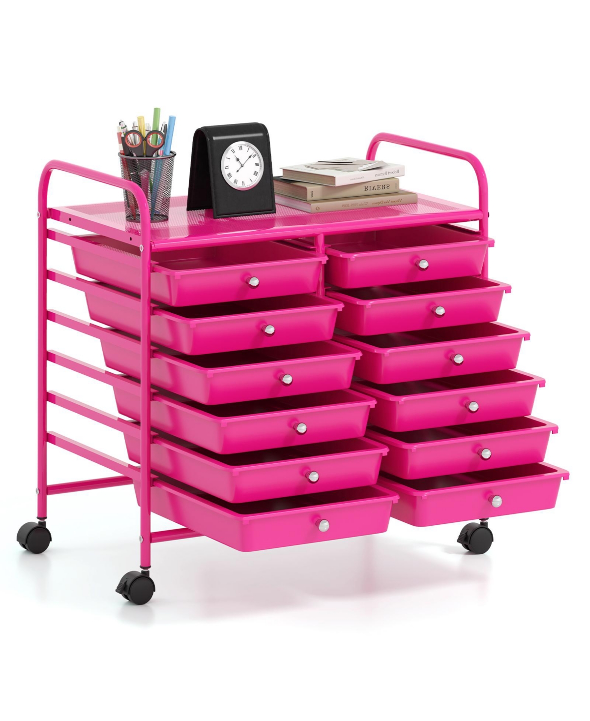 Click here for Mecale 12-Drawer Steel Frame Rolling Storage Cart... prices