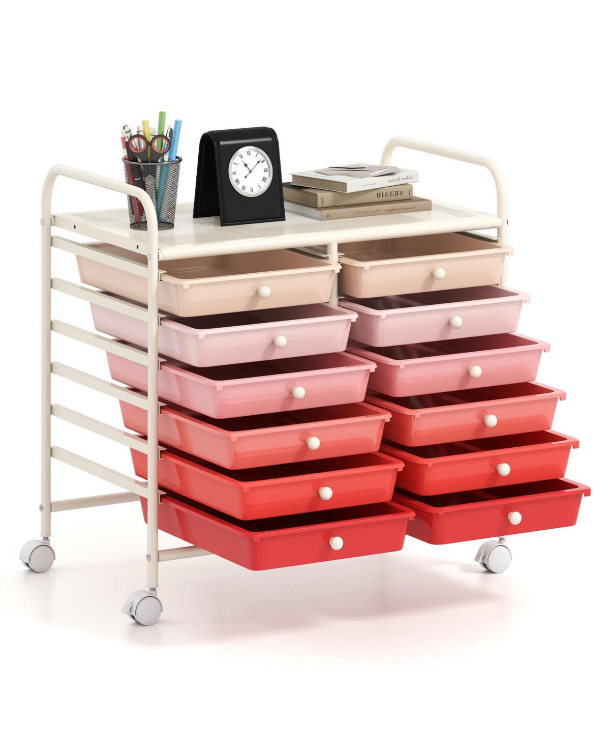 Click here for Mecale 12-Drawer Steel Frame Rolling Storage Cart... prices