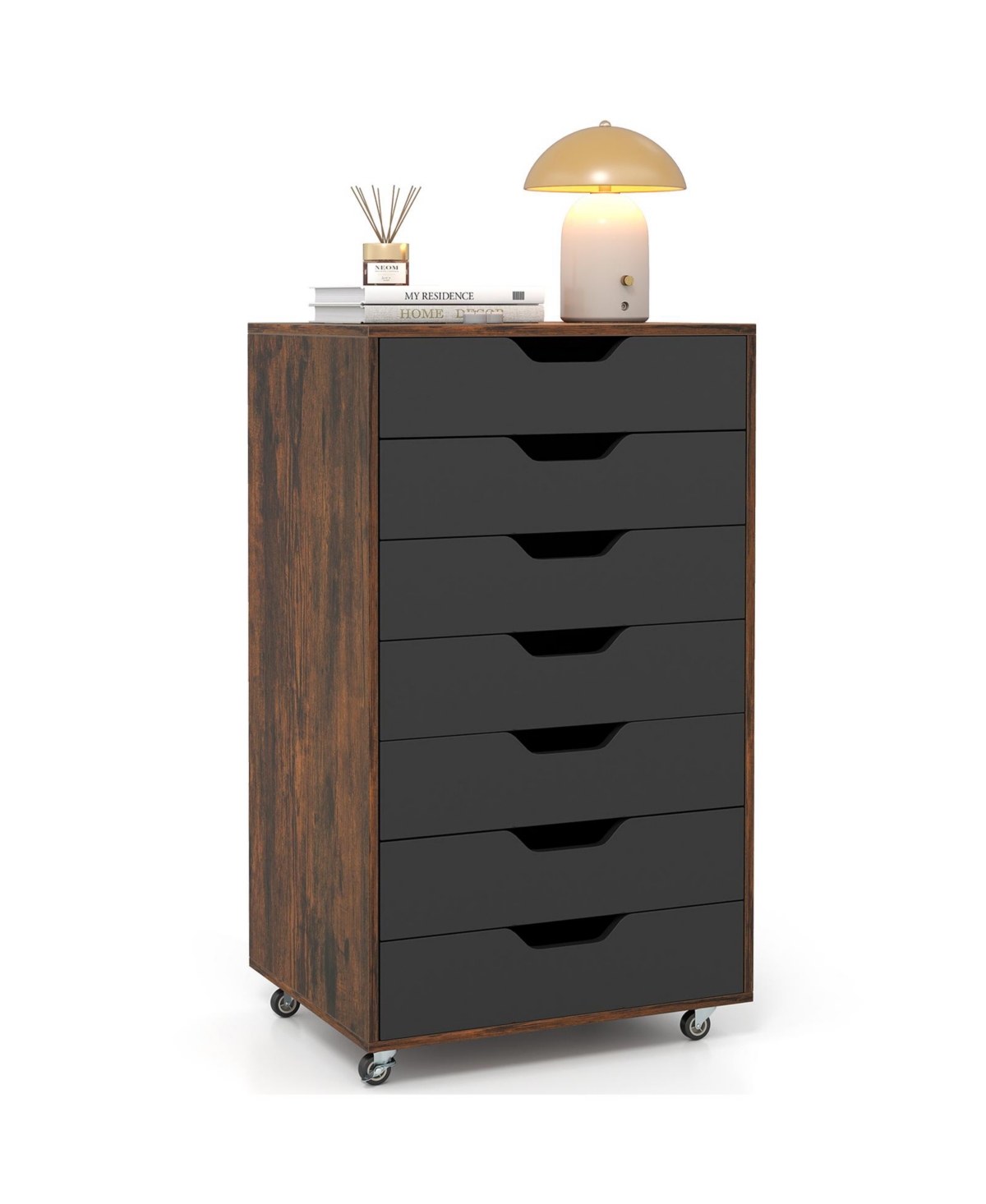 Click here for Mecale 7-Drawer Wooden Storage Chest with Lockable... prices