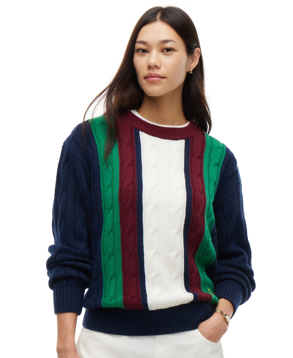 Click here for Tommy Hilfiger Womens American Icons Stripe Cable-... prices