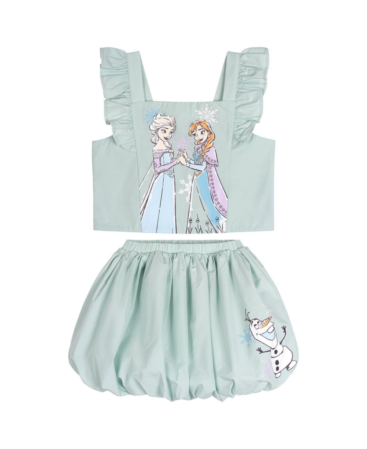 Click here for Frozen Little Girls Sleeveless 2-Piece Tank Top an... prices