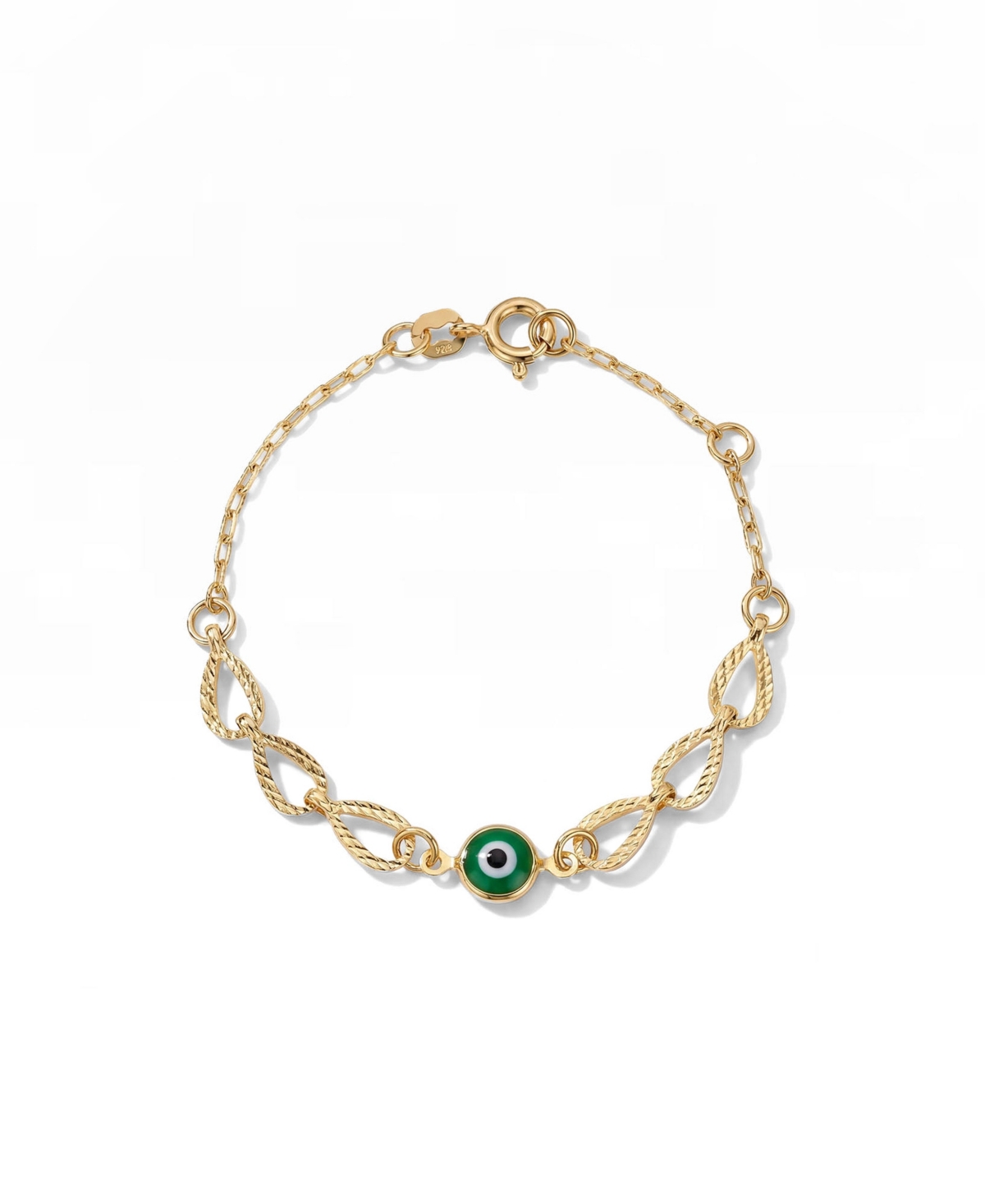 Click here for The M Jewelers Evil Eye Bracelet  6 - Gold/green prices