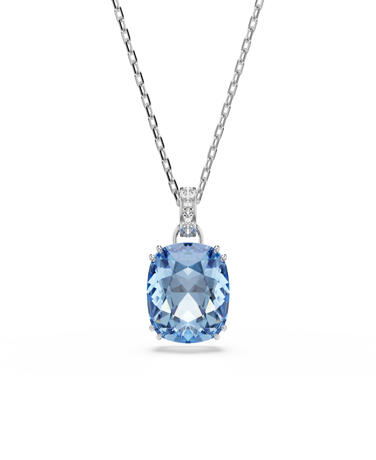 Click here for Swarovski Gold-Tone Plated Blue Crystal Necklace -... prices