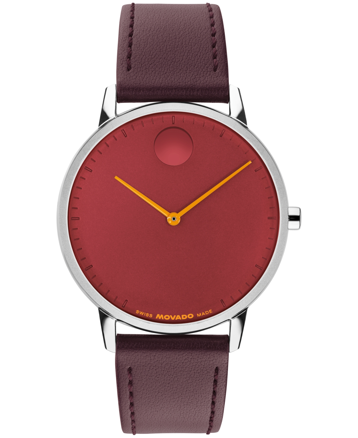 Click here for Movado Mens Face Swiss Quartz Dark Cherry Leather... prices