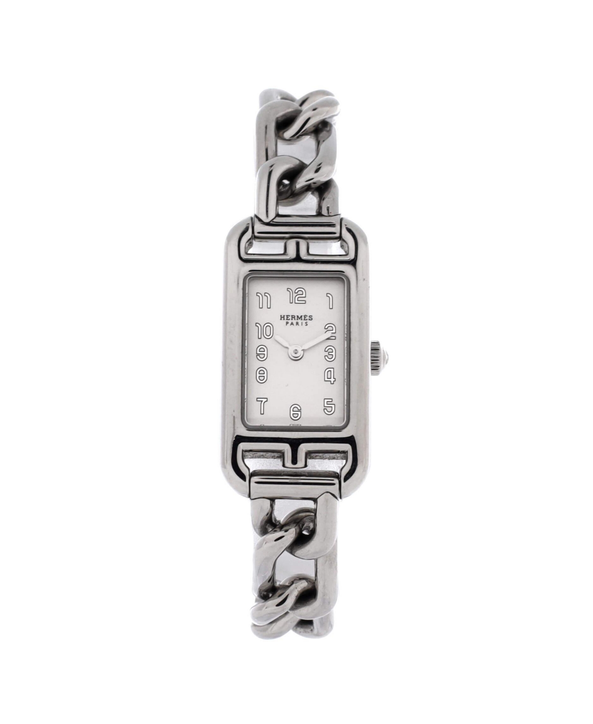 Click here for Pre-Owned Hermes Nantucket Quartz Watch in Stainle... prices