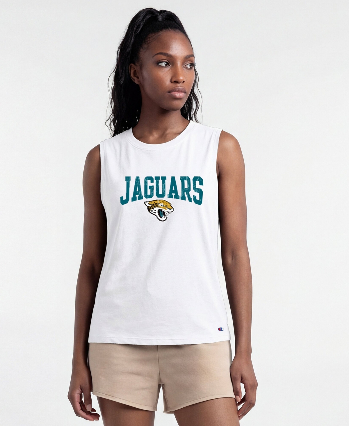 Click here for Champion Womens Jacksonville Jaguars Distressed Cr... prices