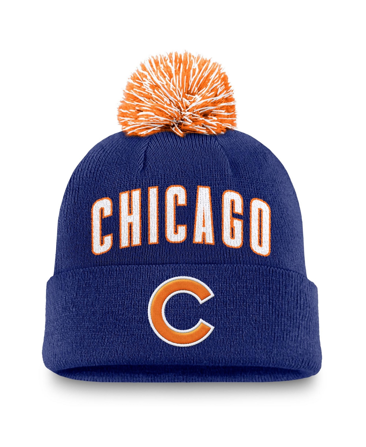 Click here for Nike Mens Royal Chicago Cubs Peak Cuffed Pom with... prices