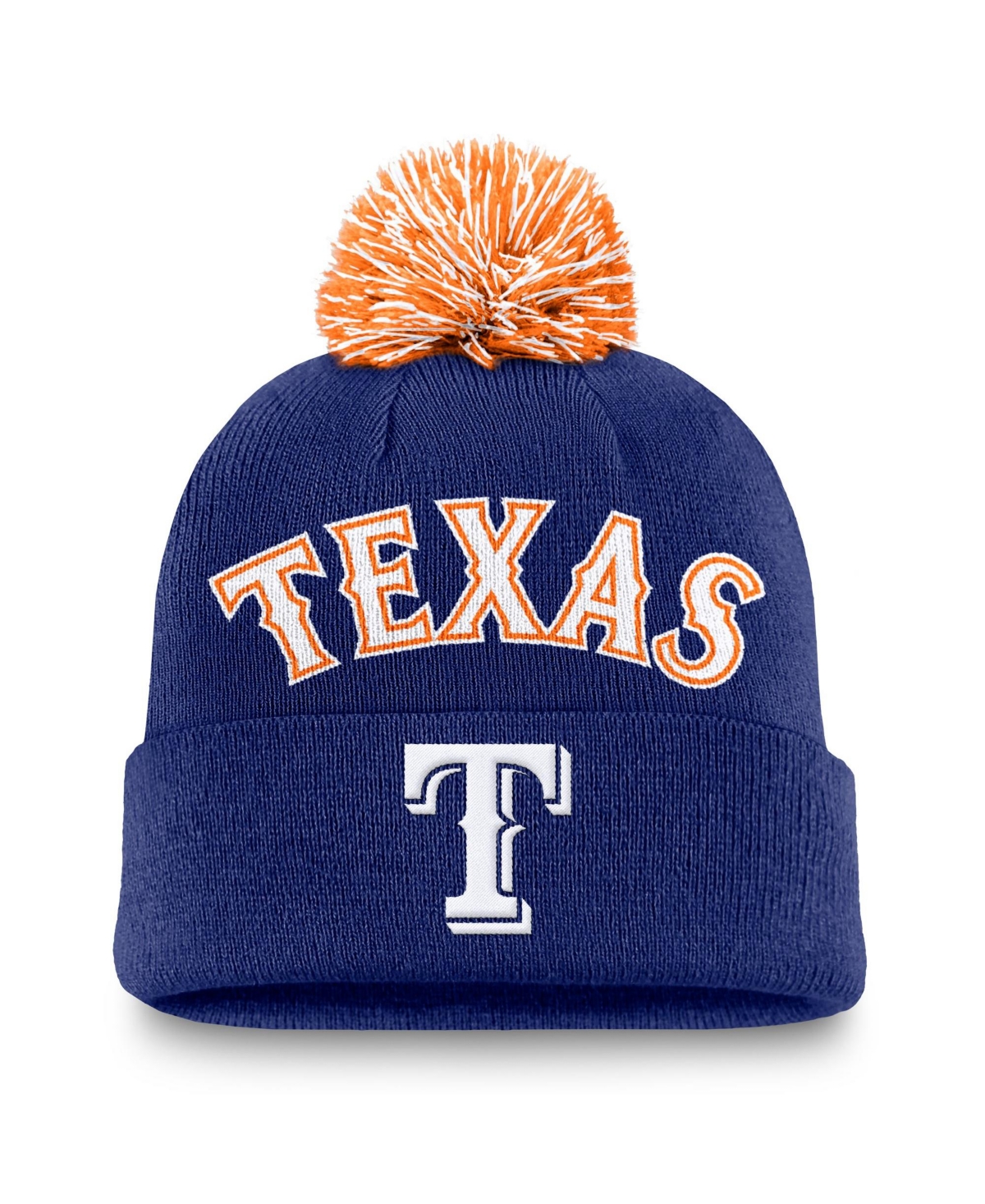 Click here for Nike Mens Royal Texas Rangers Peak Cuffed Pom with... prices