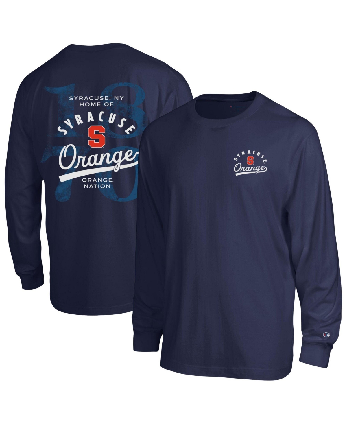 Click here for Champion Mens Navy Syracuse Orange Laminated All-S... prices