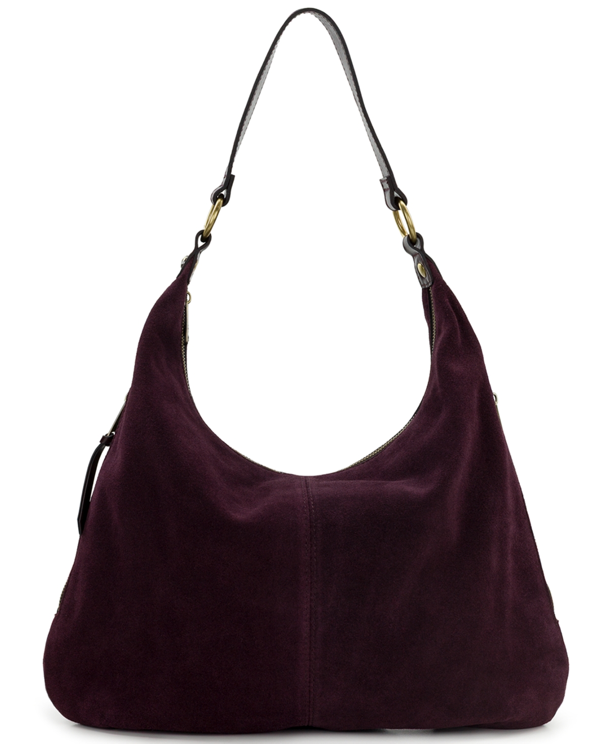 Click here for Patricia Nash Esther Suede Large Hobo Handbag - Pl... prices
