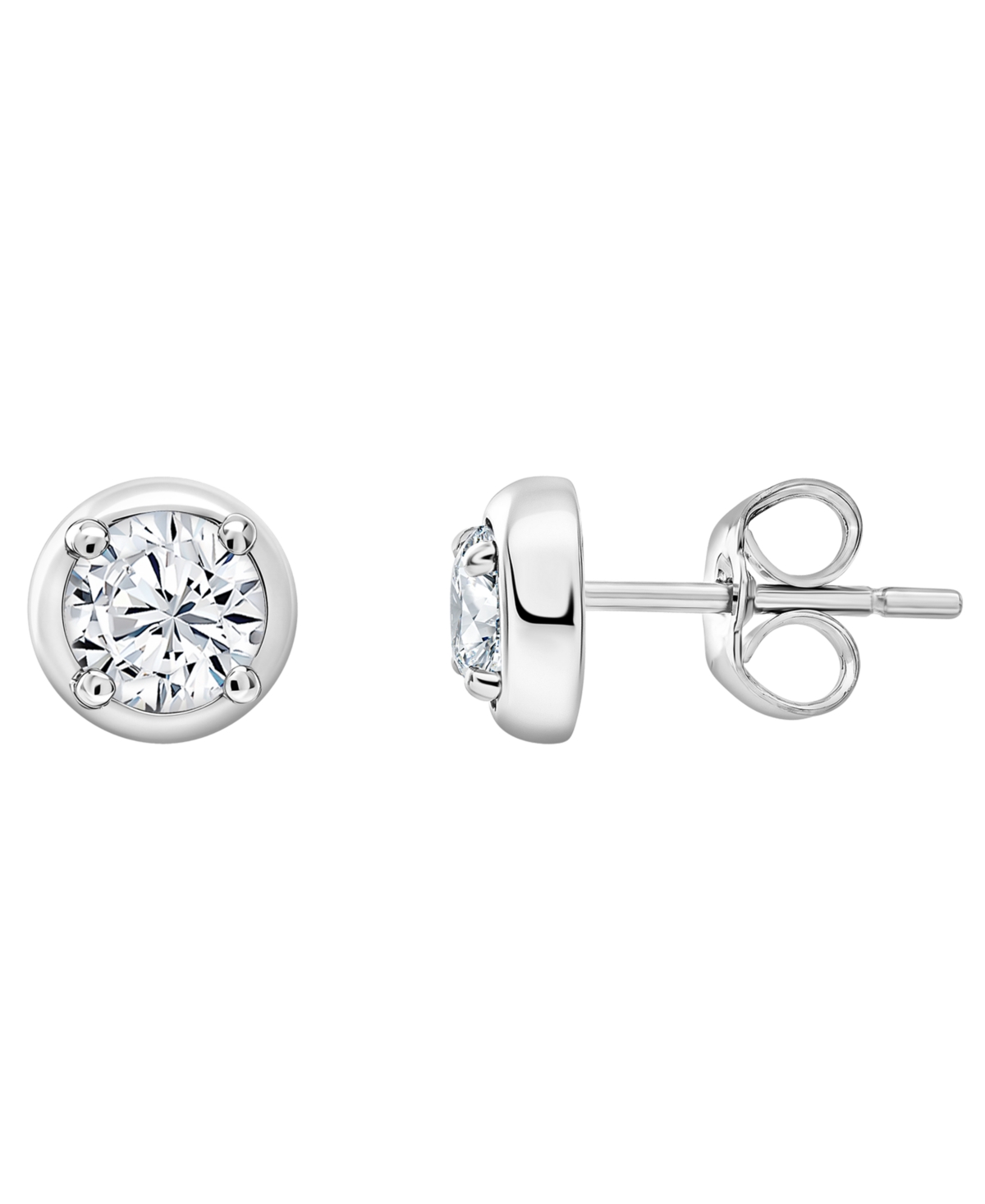 Click here for Macys Lab-Grown White Sapphire (3/4 ct. t.w.) Stud... prices