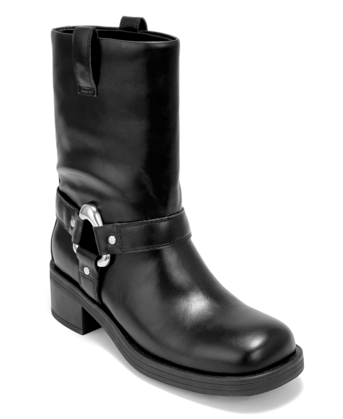 Click here for Aerosoles Womens Molto Moto Platform Booties - Bla... prices