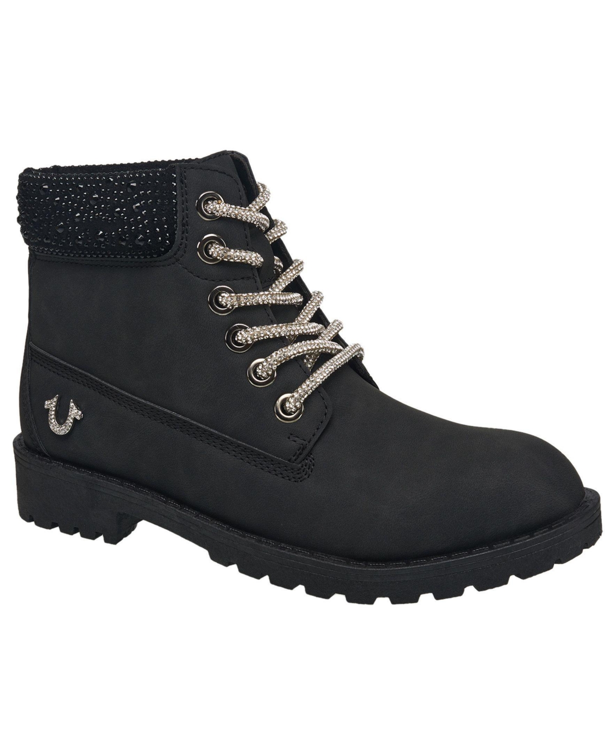 Click here for True Religion Womens Faith Bling Lace Combat Boot... prices
