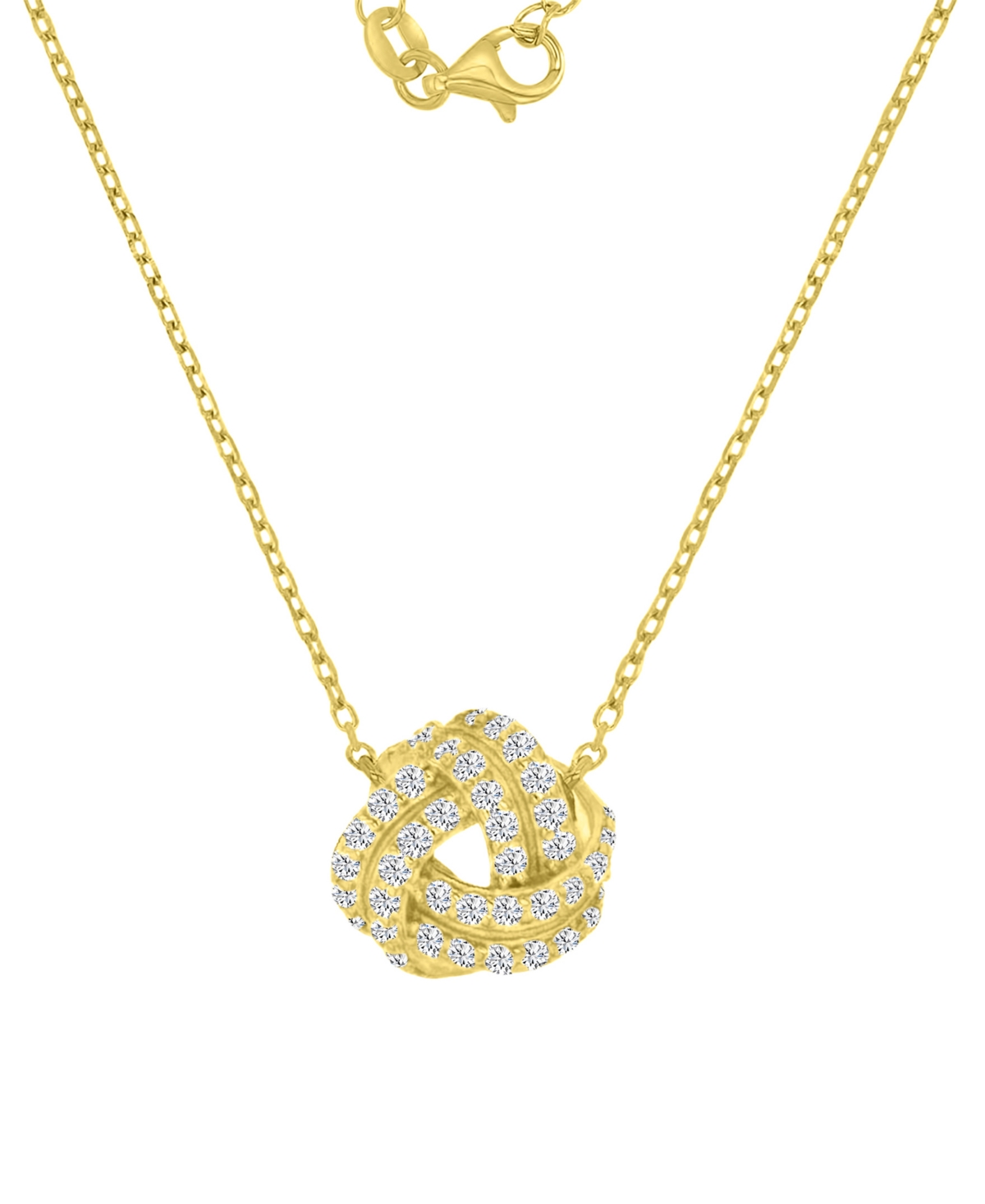 Click here for Macys 14k Gold Over Sterling Silver Cubic Zirconia... prices