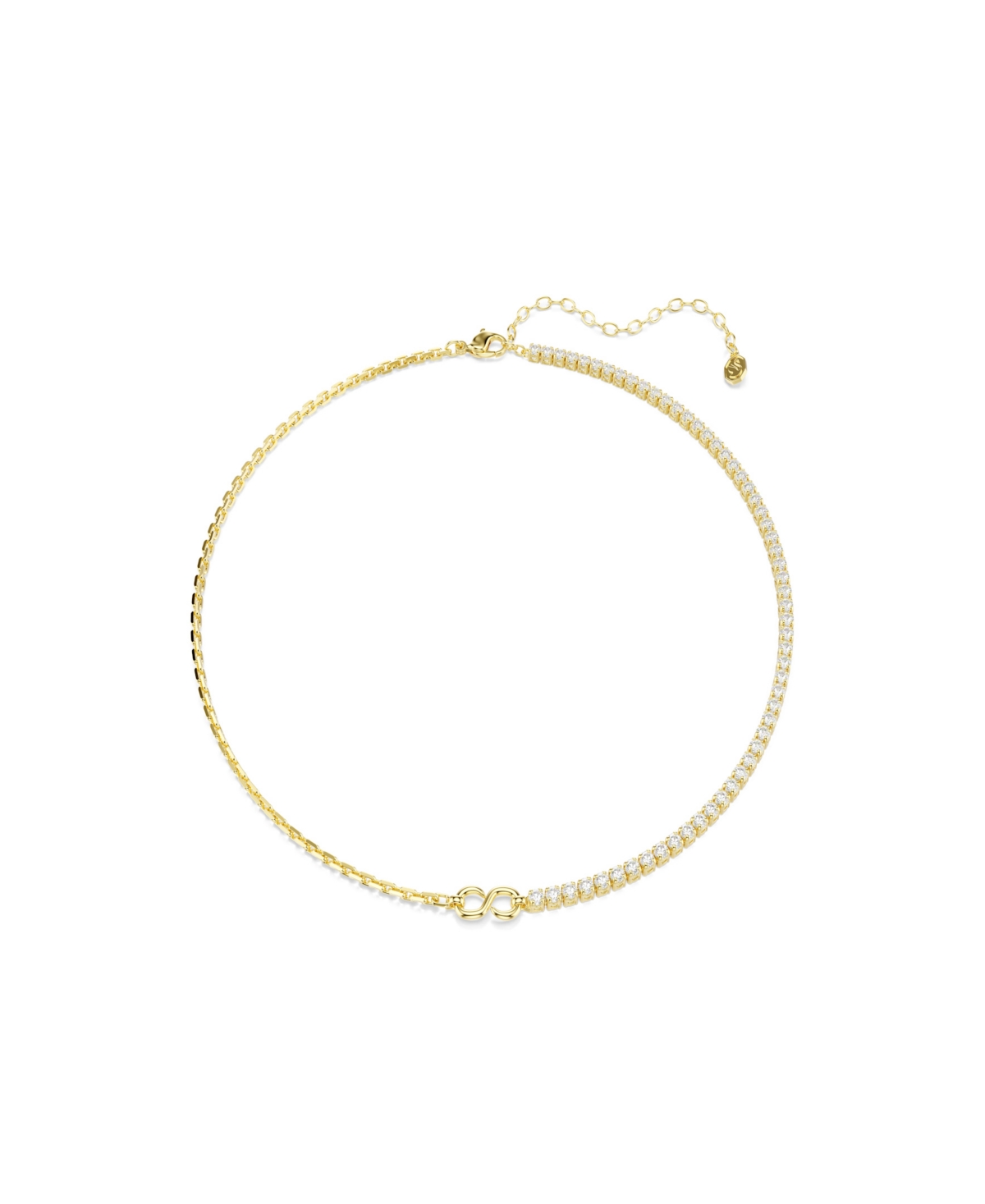 Click here for Swarovski Gold-Tone Plated White Crystals Necklace... prices