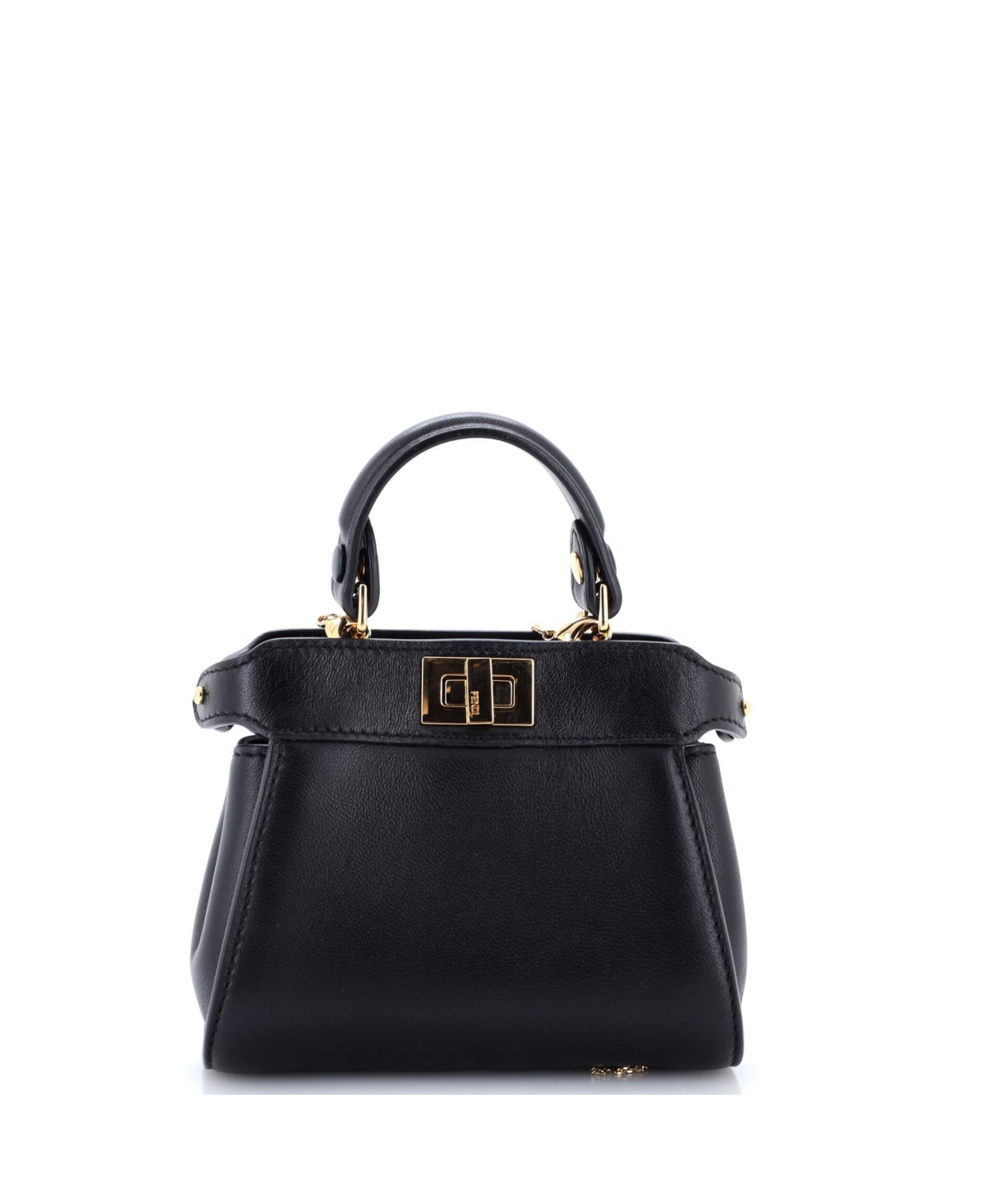 Click here for Pre-Owned Fendi Nano Peekaboo Bag Leather - Black prices