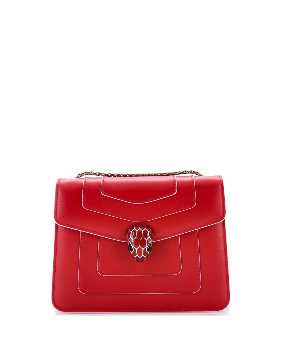 Click here for Pre-Owned Bvlgari Small Serpenti Forever Square Sh... prices
