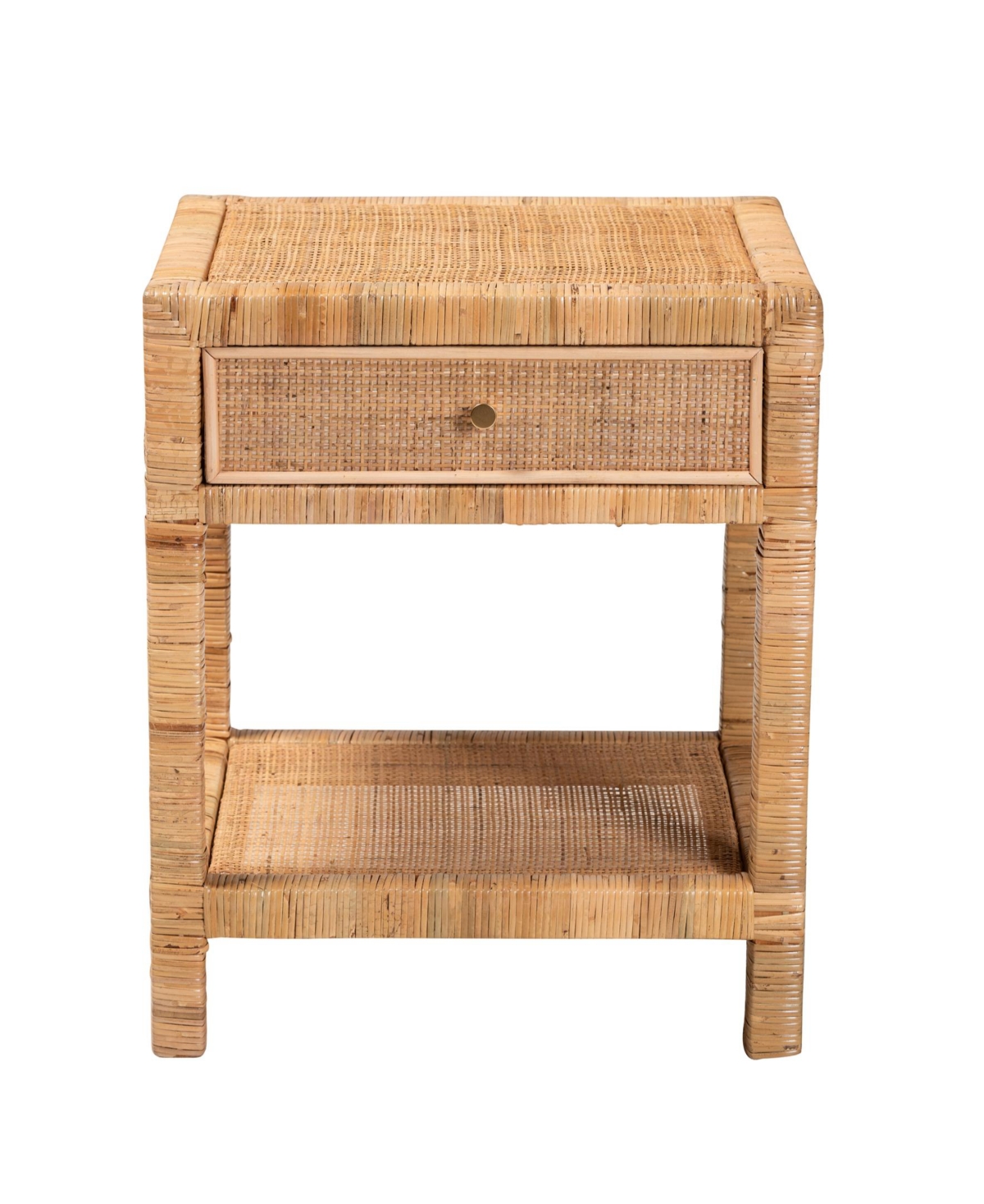 Click here for bali & pari Adelia 24.4 Rattan 1-Drawer Nightstand... prices