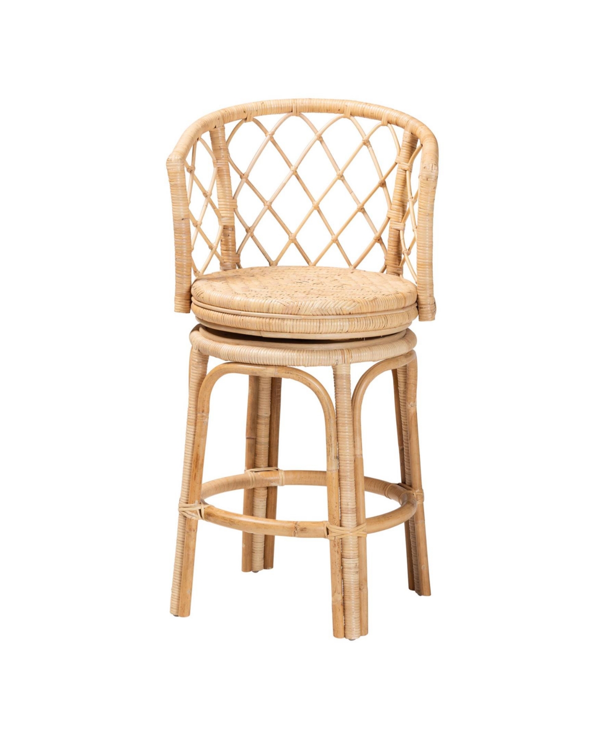 Click here for Bali & Pari Ayu 37.8 Rattan Bohemian Counter Stool... prices