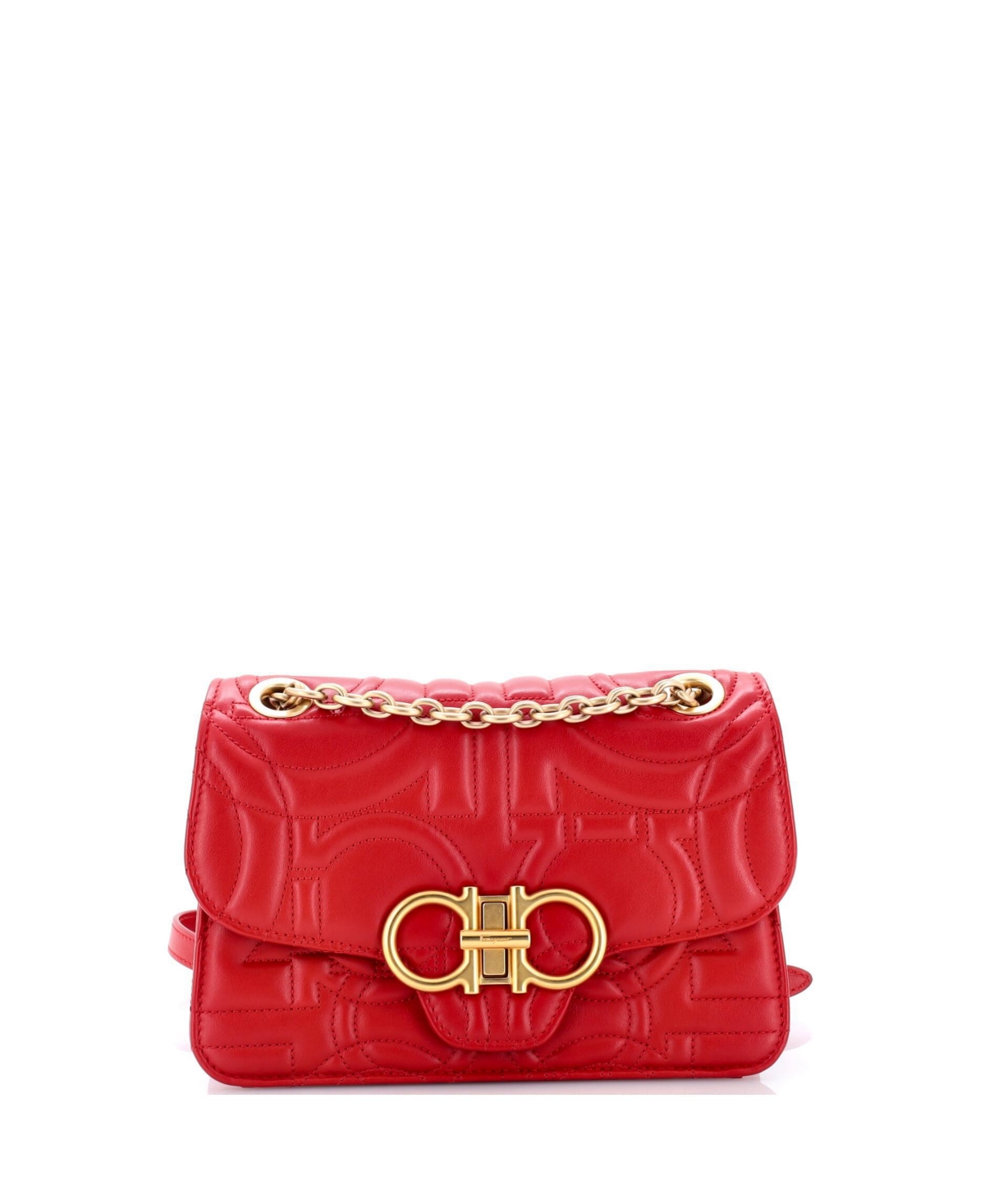 Click here for Pre-Owned Salvatore Ferragamo Small Gancini Turnlo... prices