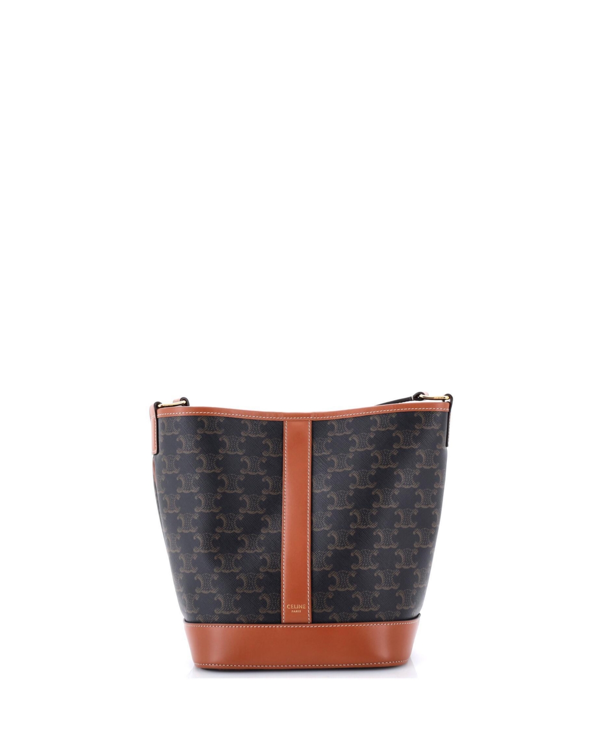Click here for Pre-Owned Celine Small Bucket Bag Triomphe Coated... prices