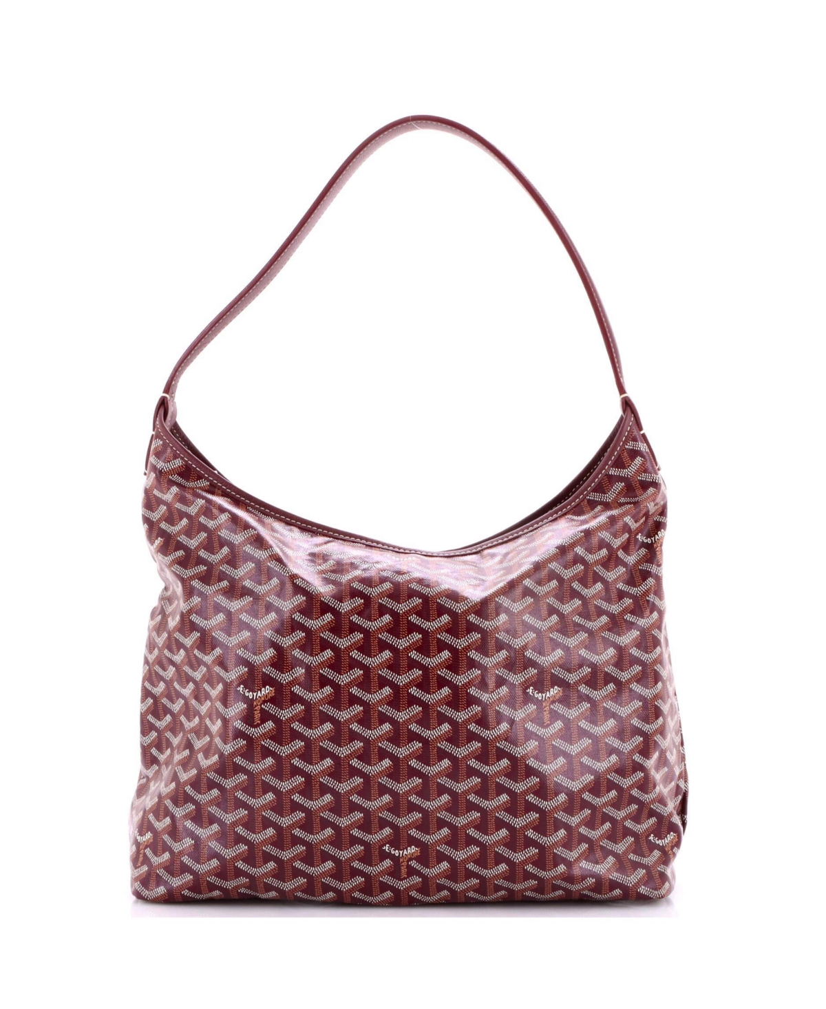 Click here for Pre-Owned Goyard Boheme Hobo Coated Canvas - Red prices