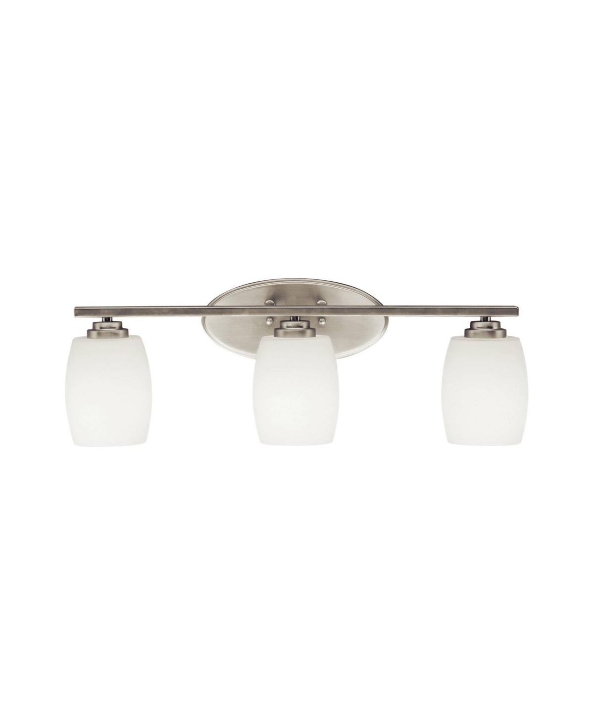 Click here for Kichler 24 Wide White Glass 3-Light Vanity Bathroo... prices