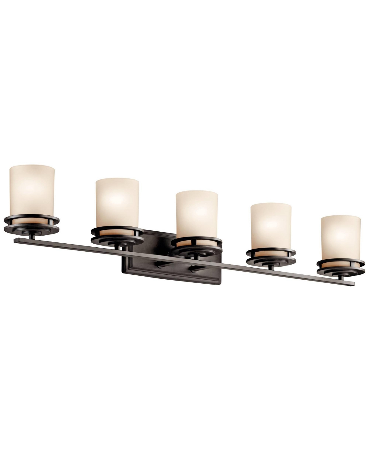 Click here for Kichler Hendrik 43 Wide 5-Light Olde Bronze Bath L... prices