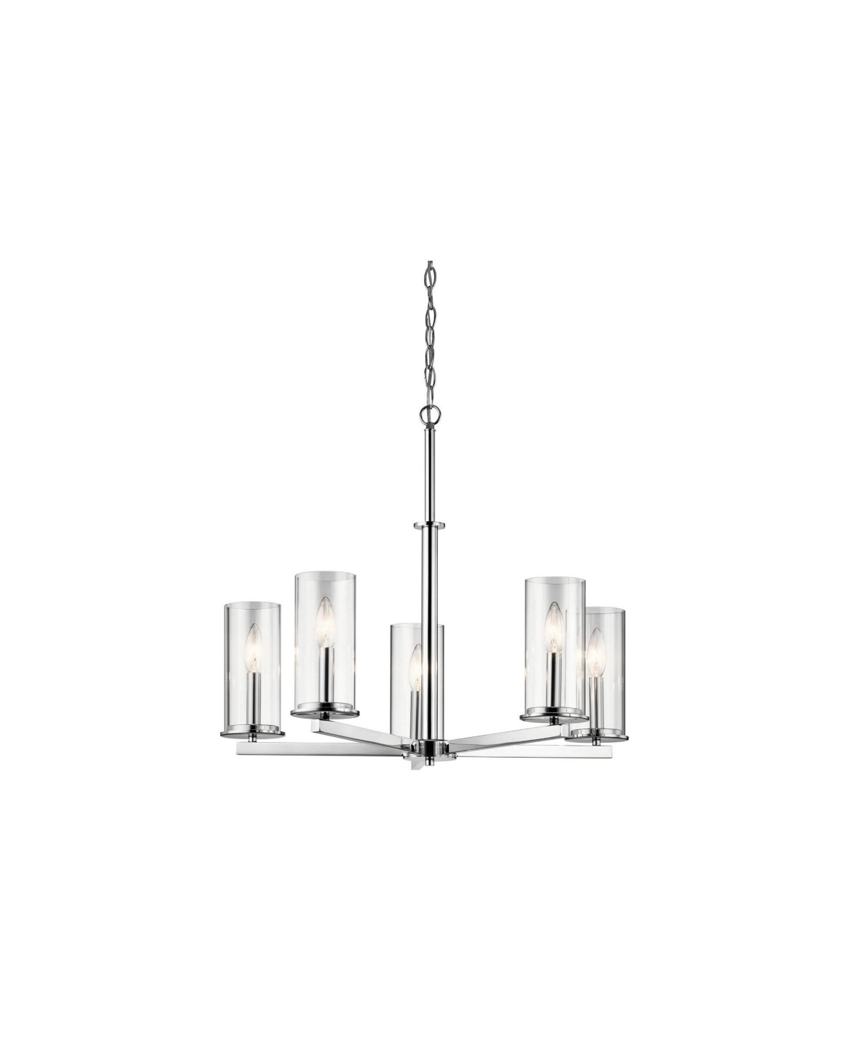 Click here for Kichler Crosby 26 1/4 Wide Dual-Chrome 5-Light Cha... prices