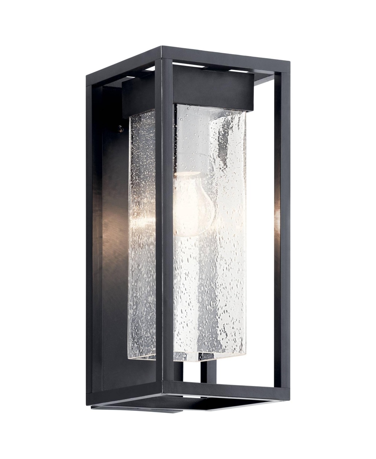 Click here for Kichler Mercer 16 High Black Silver Outdoor Wall L... prices