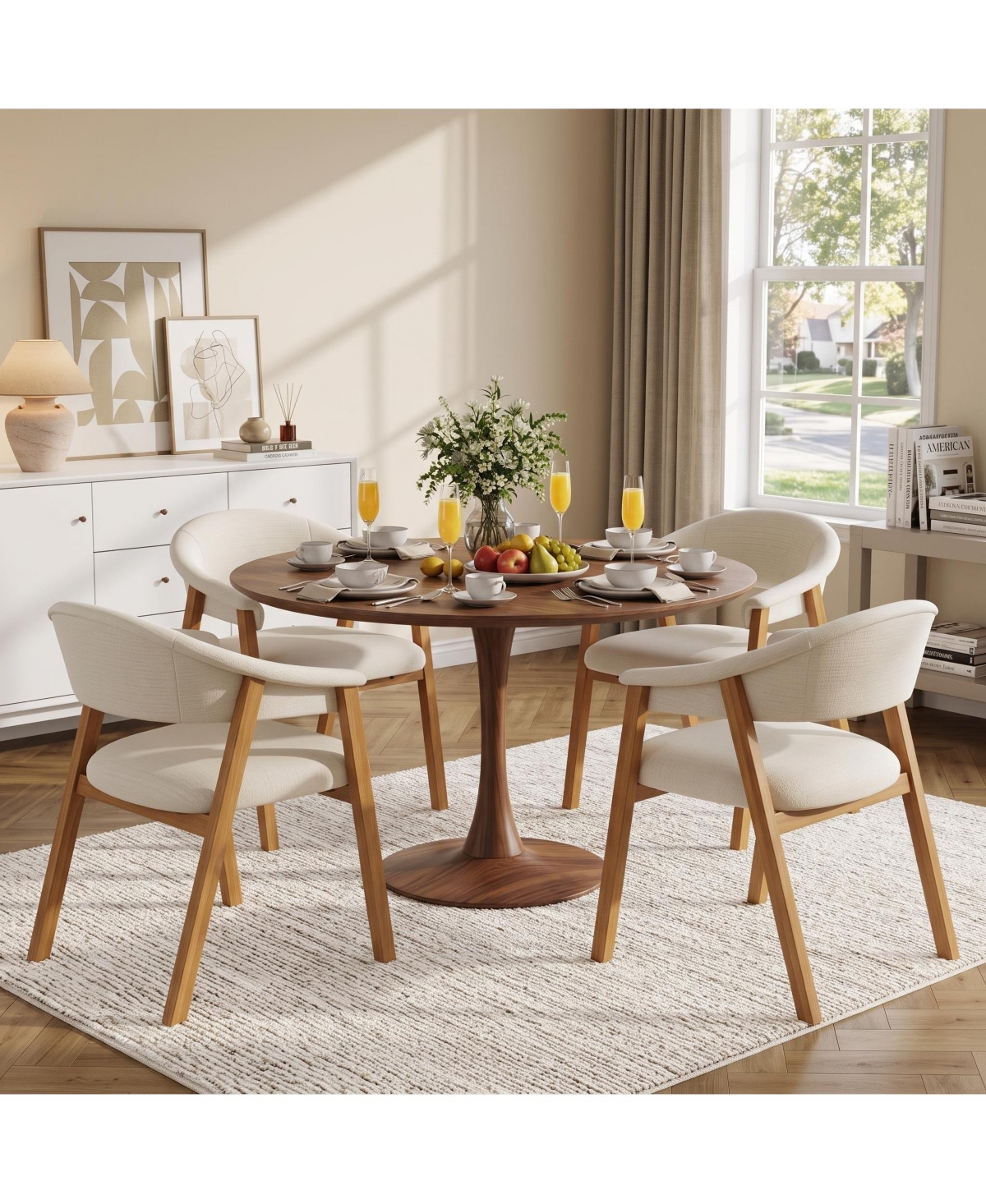 Click here for Dining Chairs Set of 4  Chenille Armchair  Upholst... prices
