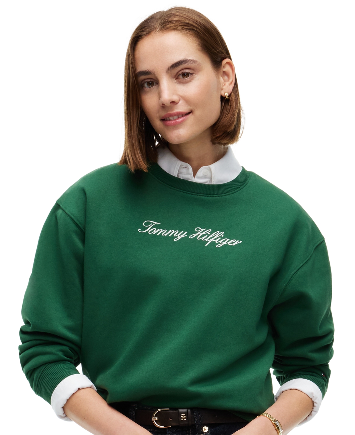 Click here for Tommy Hilfiger Womens Crew Neck Graphic Pullover L... prices