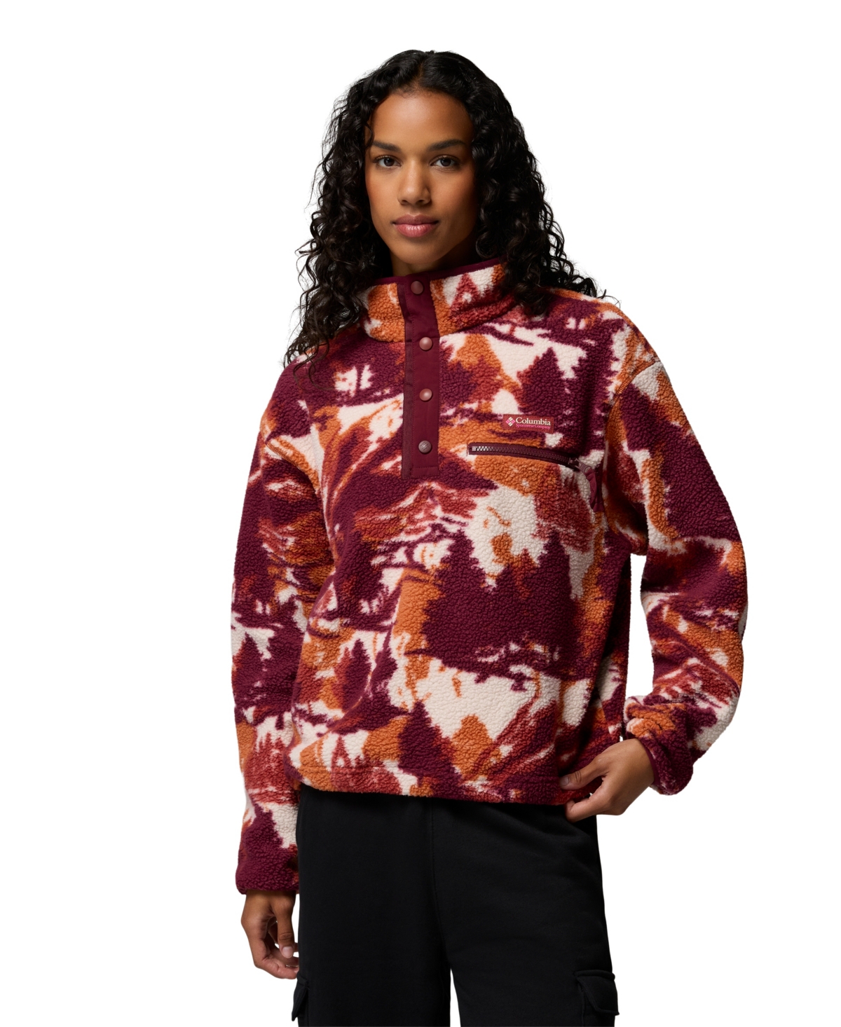 Click here for Columbia Womens Helvetia Ii Printed Cropped Half-S... prices