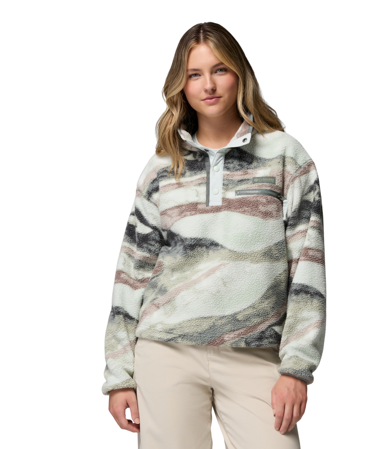 Click here for Columbia Womens Helvetia Ii Printed Cropped Half-S... prices