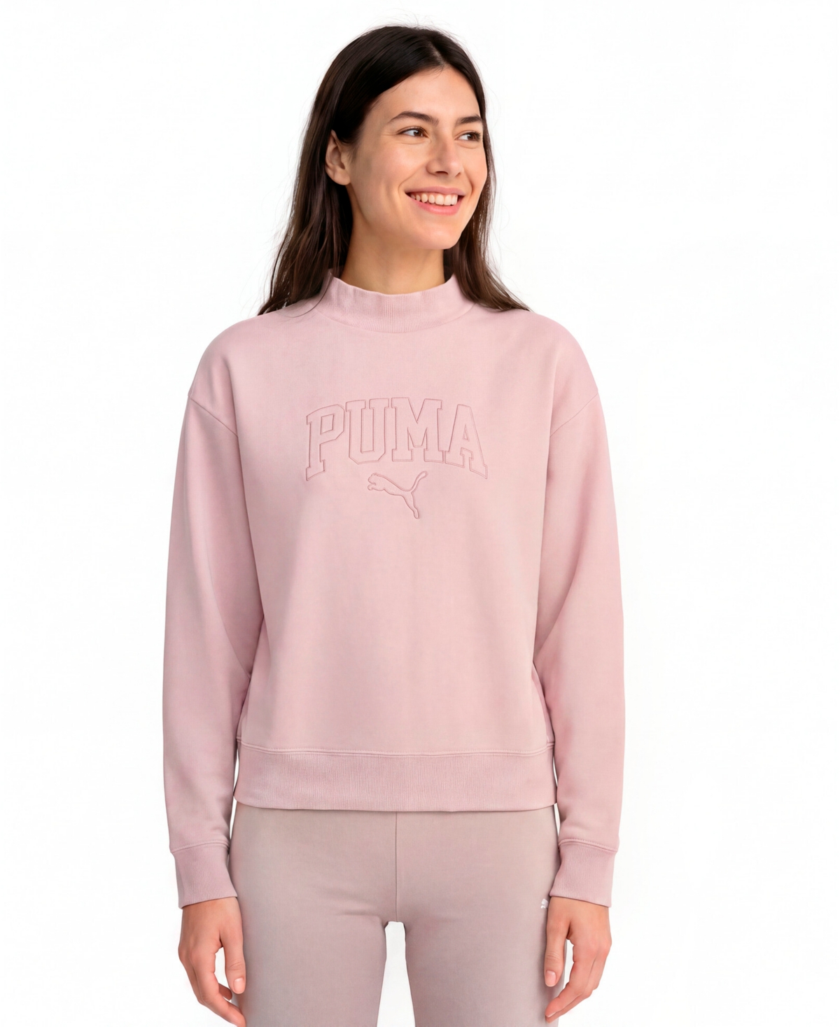 Click here for Puma Womens Ess Relaxed Mock Neck Crew Sweatshirt... prices
