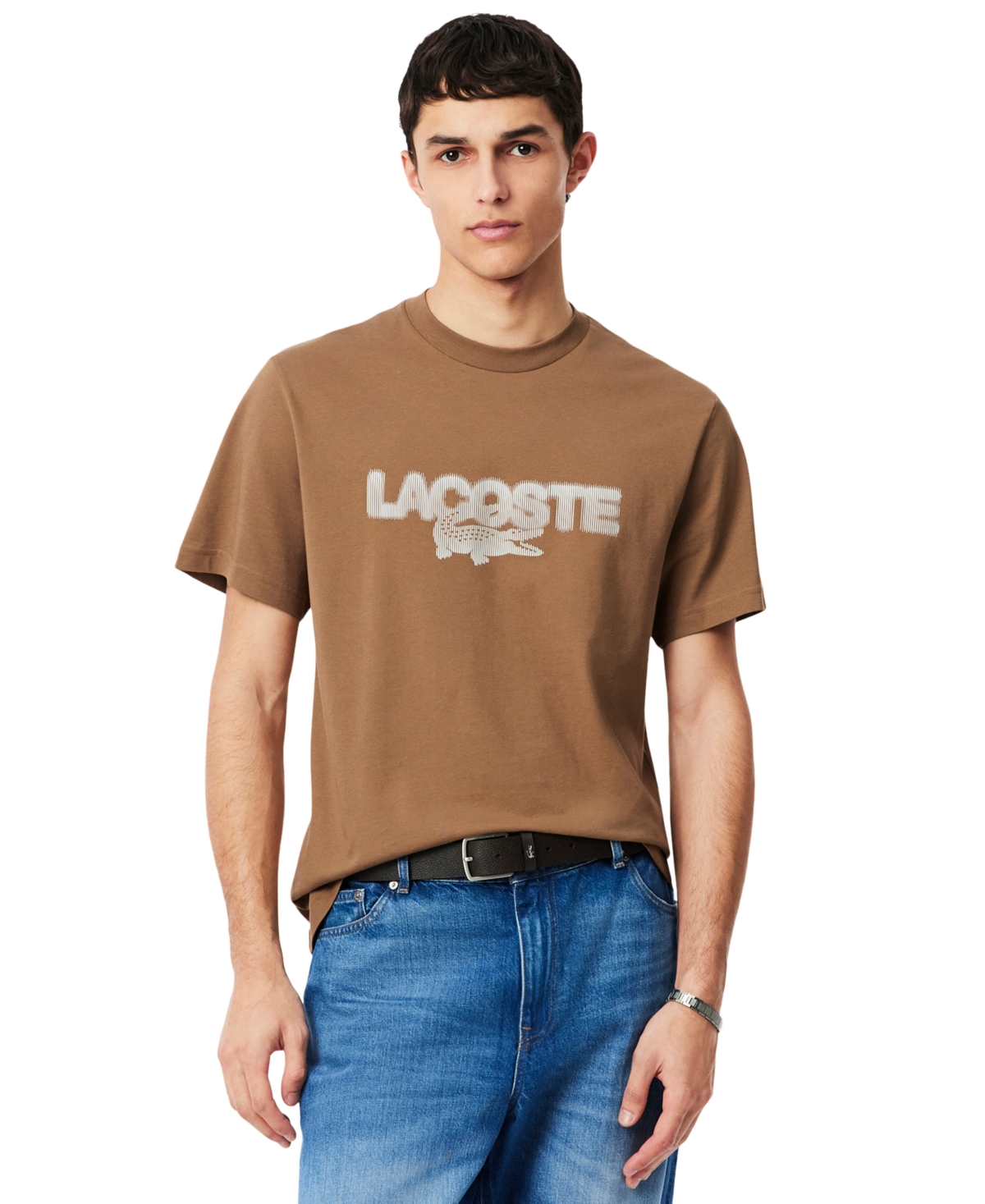 Click here for Lacoste Mens Classic-Fit 3D Print Crewneck T-Shirt... prices