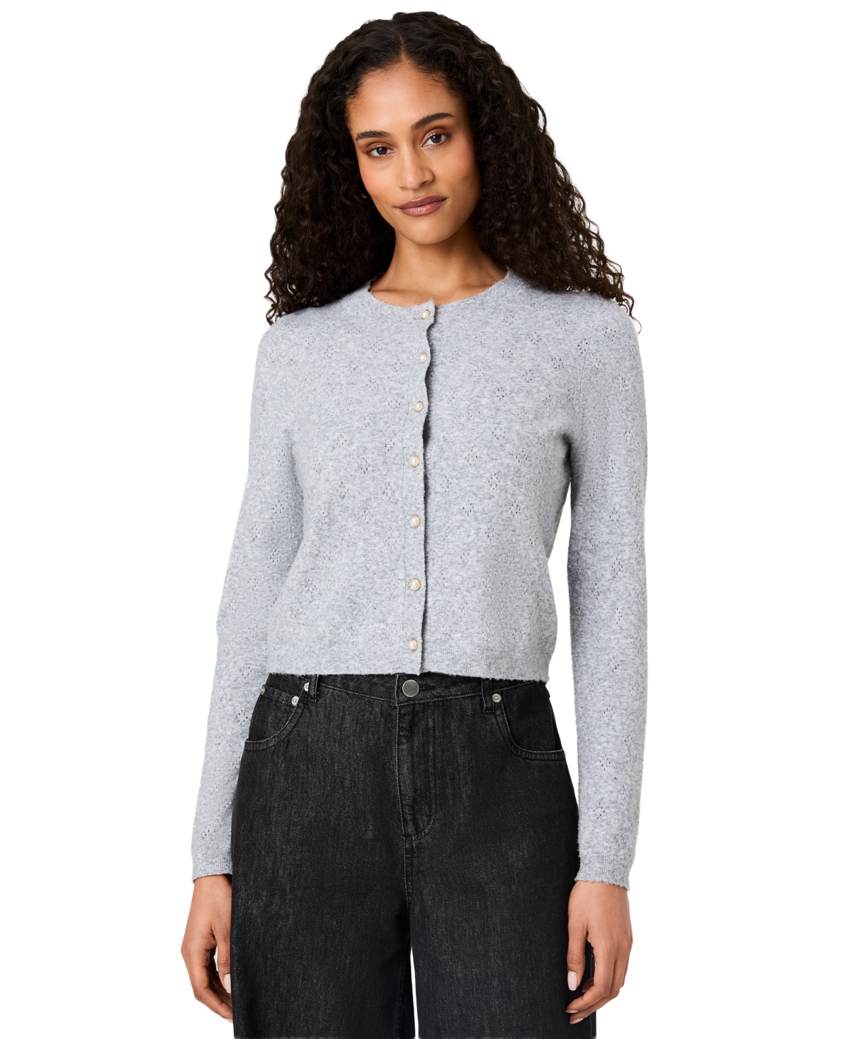 Click here for French Connection Womens Dakota Cropped Pointelle... prices