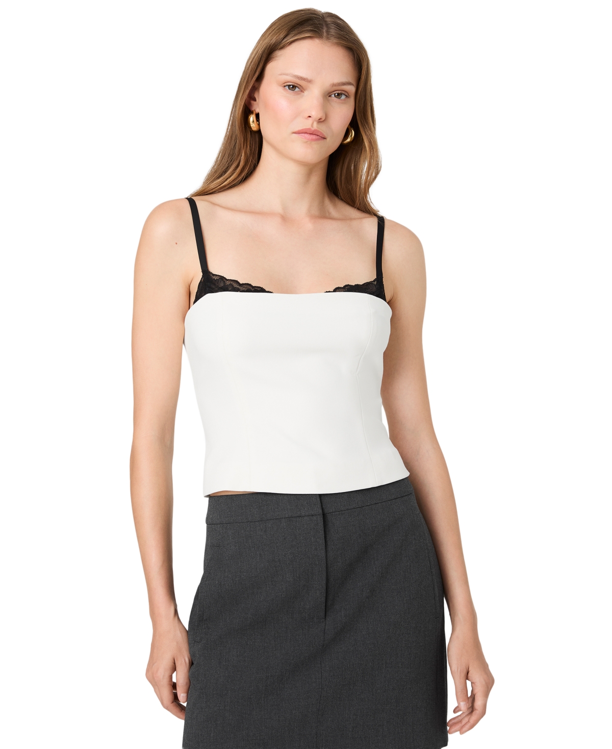 Click here for French Connection Womens Azra Sleeveless Square Ne... prices