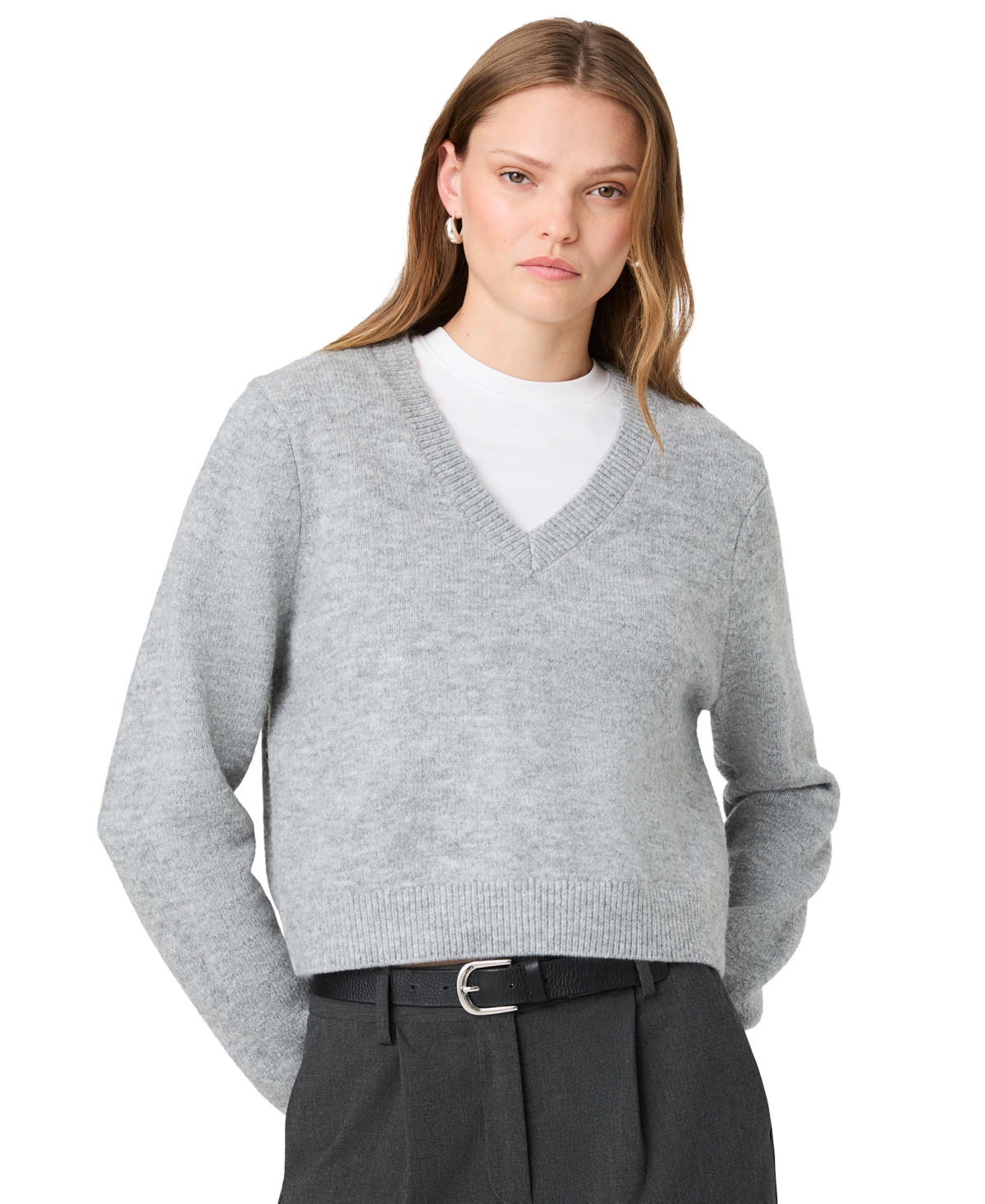 Click here for French Connection Womens Suzie Oversized V-Neck Pu... prices