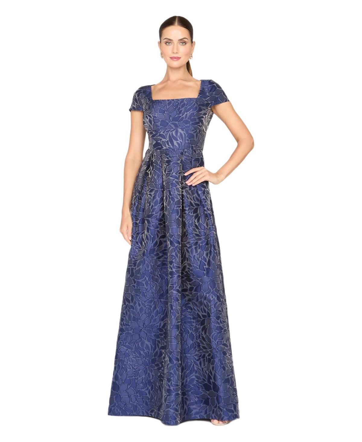 Click here for Kay Unger Womens Ophelia Gown - Navy prices