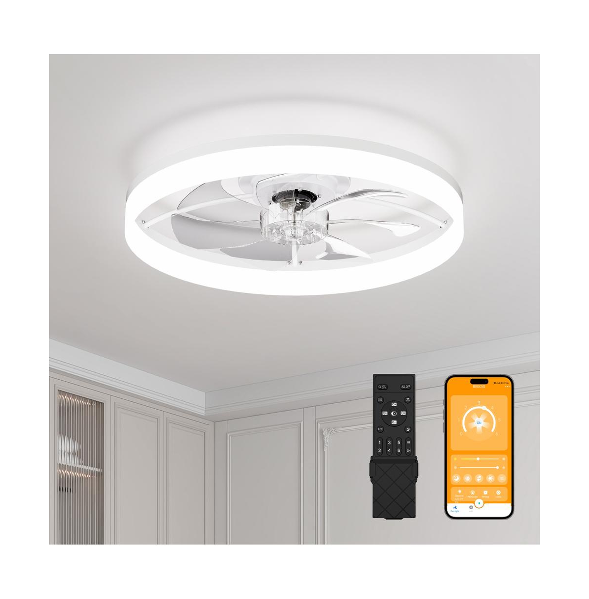 Click here for Sofucor 23.6-in Modern Ultra-Thin Flush Mount Ceil... prices