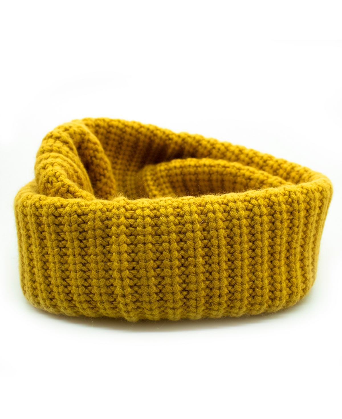 Click here for Portolano Chunky Neckwarmer Scarf - Mustard prices