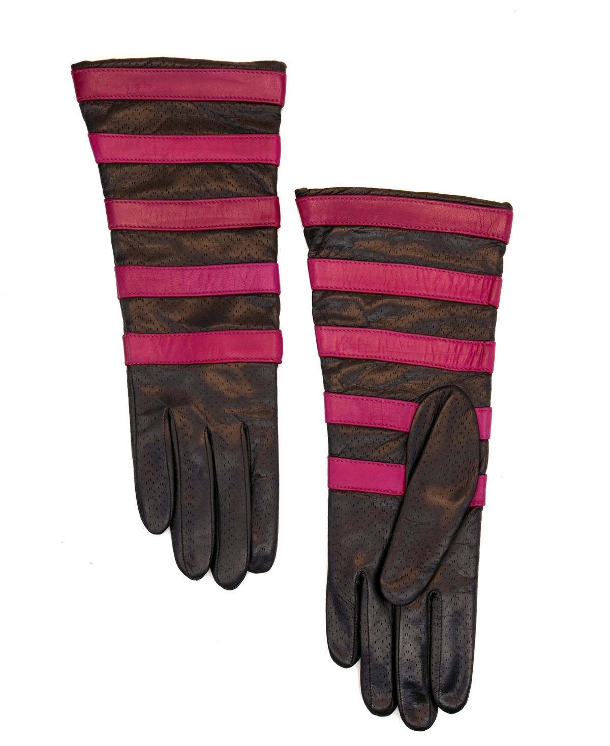 Click here for Portolano Striped Gloves - Black/Clover prices