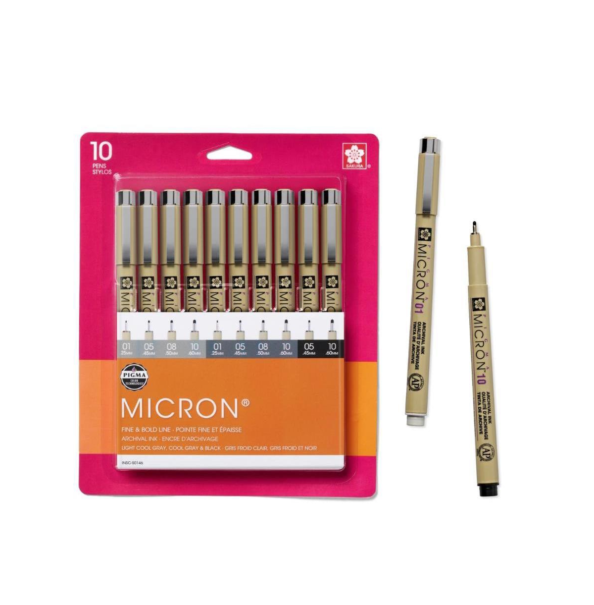 Click here for Sakura Pigma Micron Fineliner Pens  Archival Gray... prices