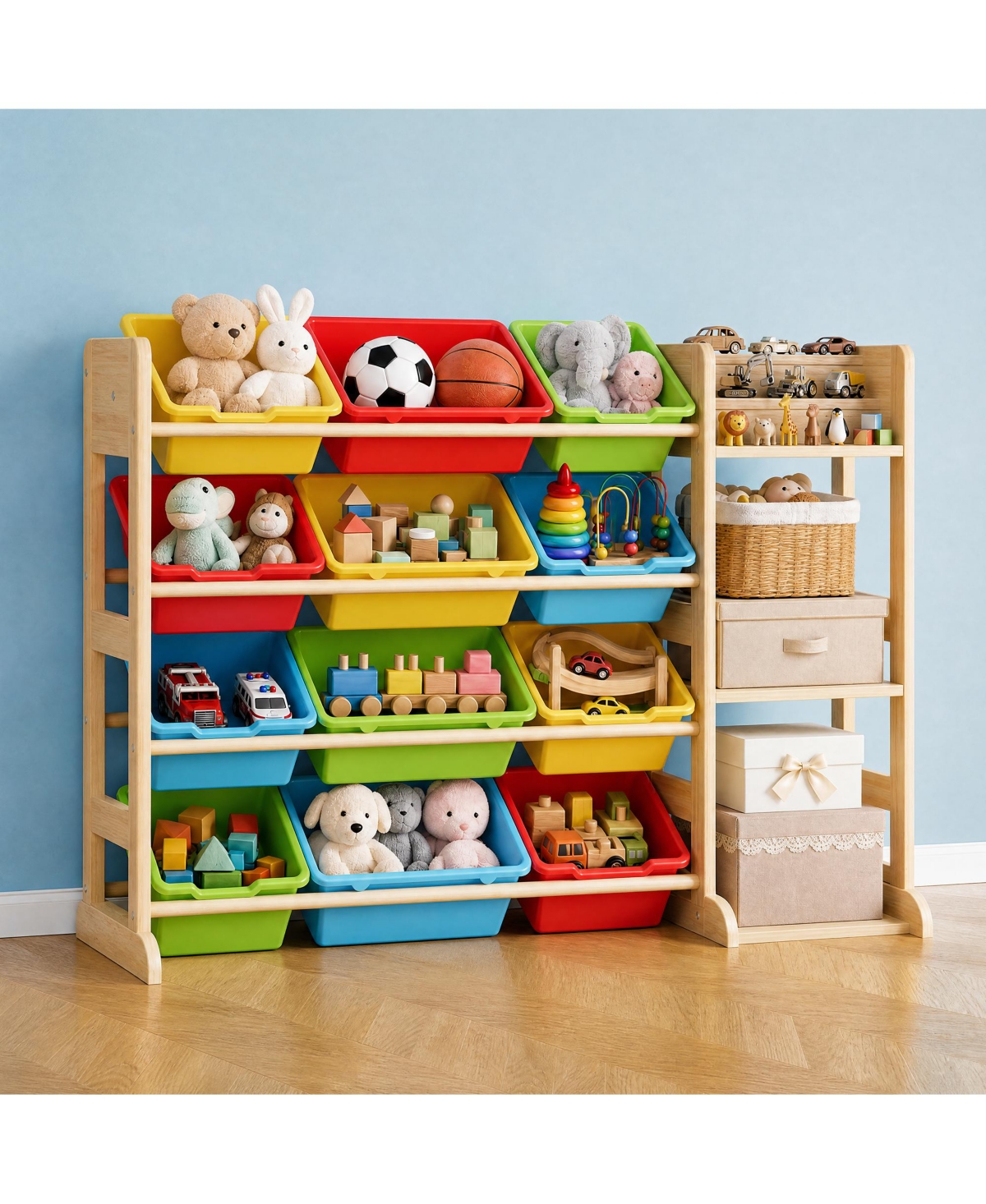 Click here for gaomon Kids Toy Storage Organizer 42 Wide Wood Cub... prices